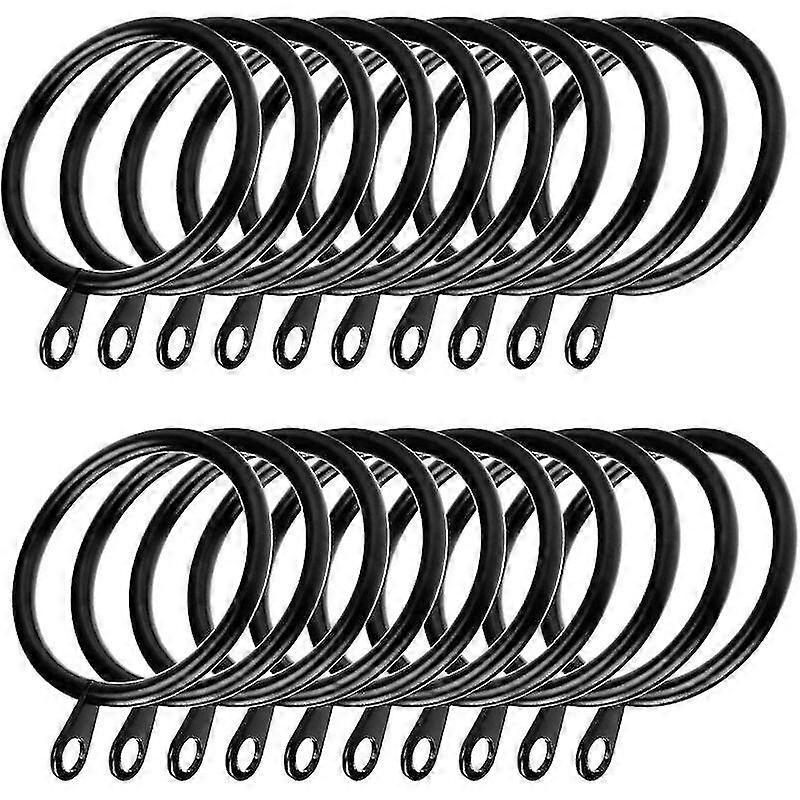 60pcs Curtain Rings Hanging Rings With Fixed Eye For Curtains And Rods ...