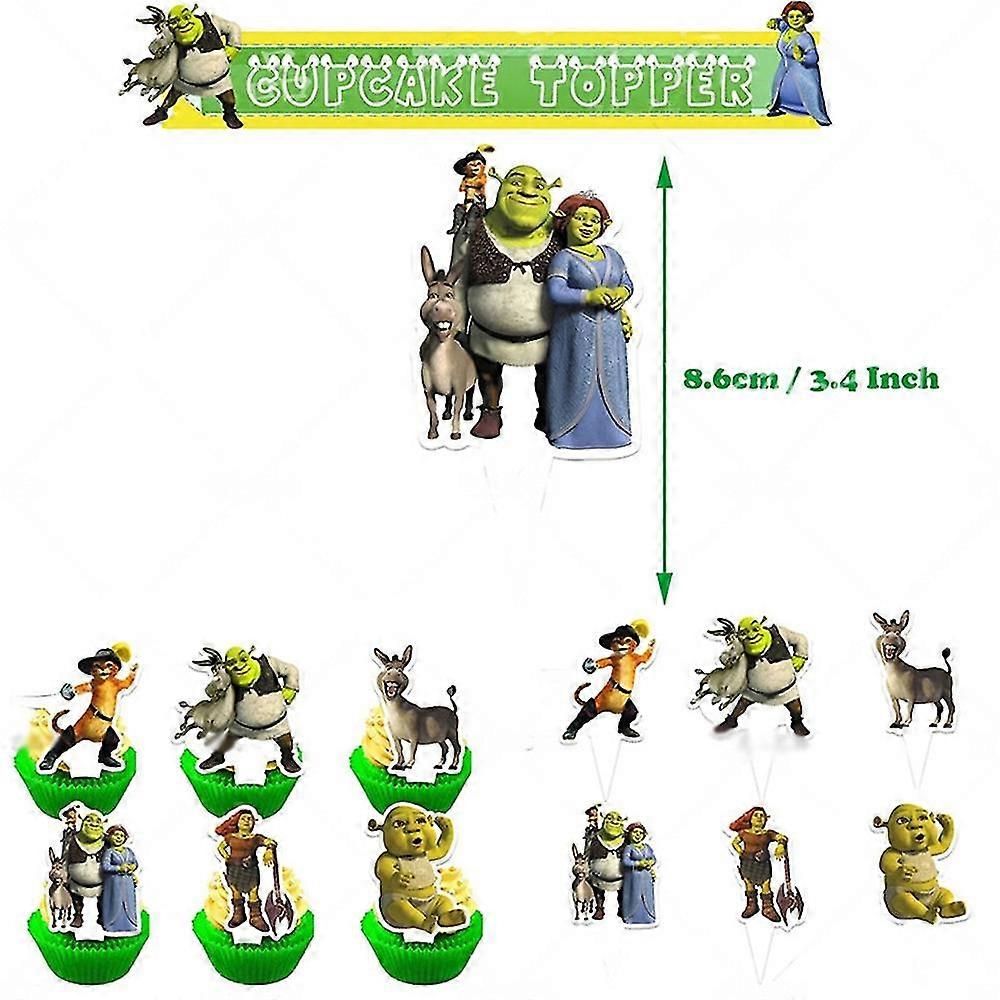 Shrek Theme Birthday Party Supplies Includes Banner Balloons Kits Cake ...