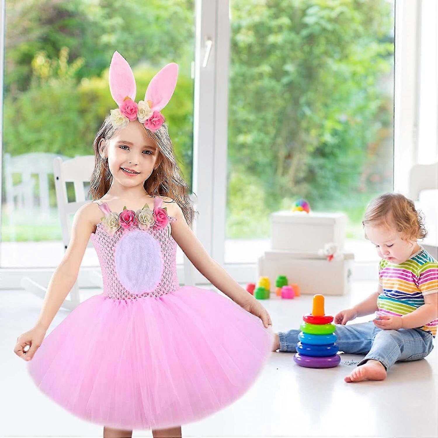 Easter Bunny Dress For Girls | Kids Easter Bunny Costume Set - Easter ...