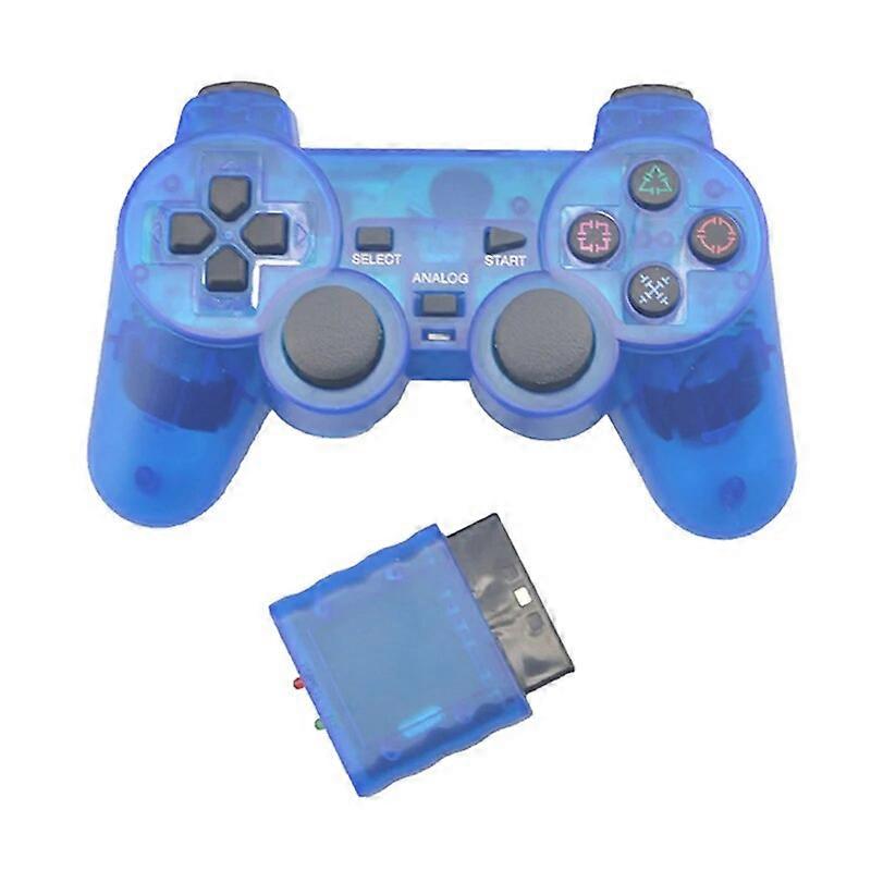 Transparent Color Game Controller For Sony PS2 Wireless gamepad 2.4GHz ...