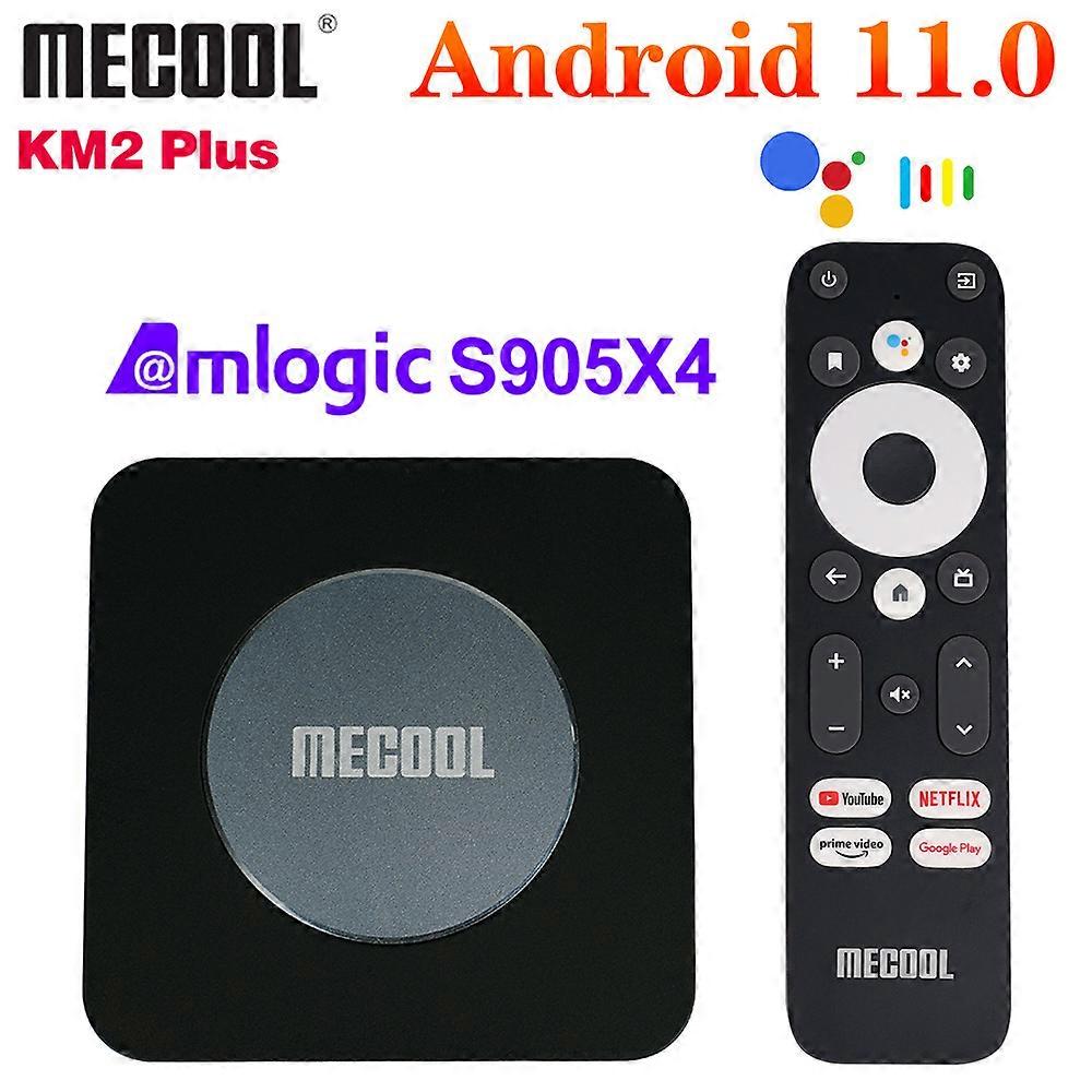 Mecool KM2 Plus 4K ATV Box with Amlogic S905X4 Android 11 TV Box Google Netflix Certified 2GB ...