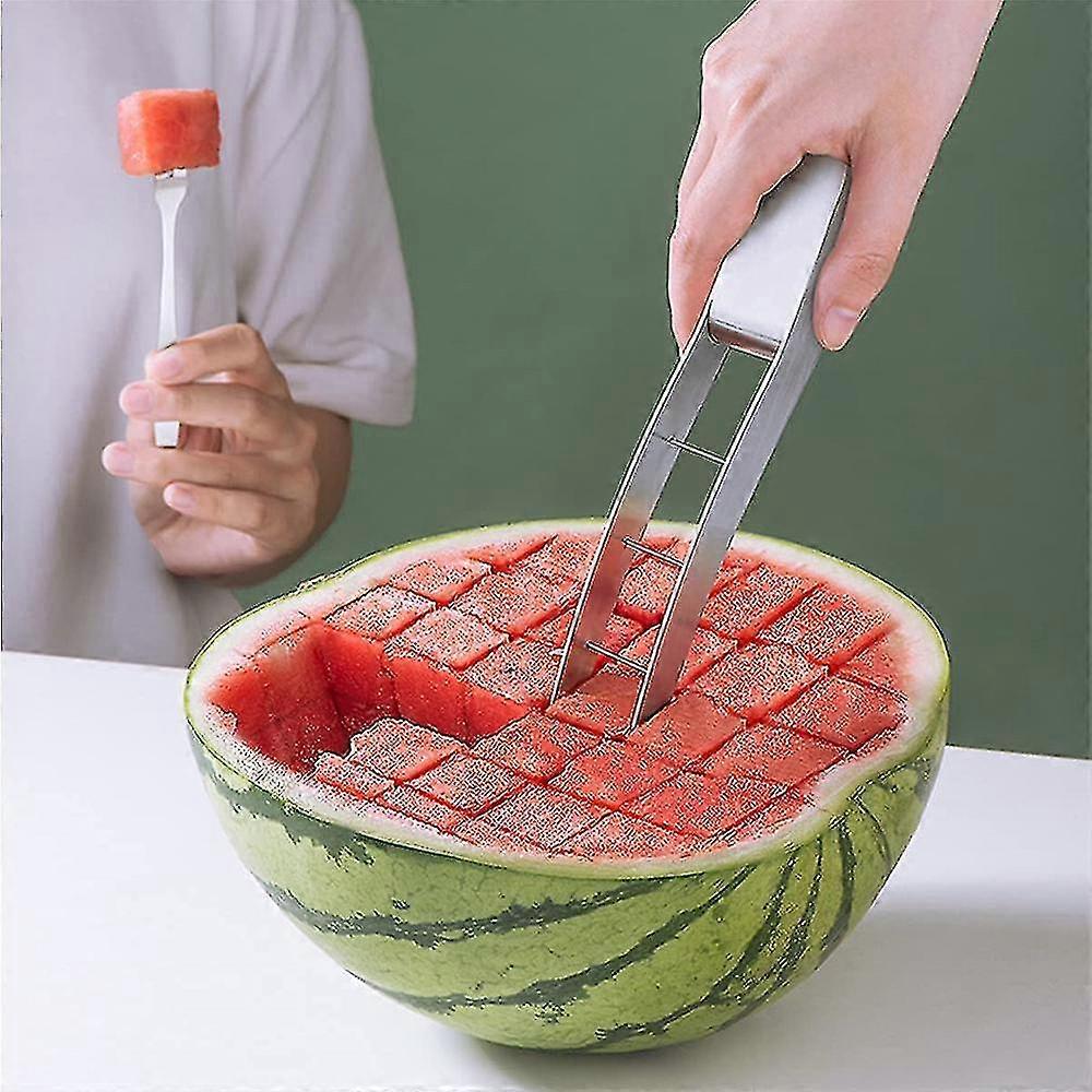 Kitchen Tools Watermelon Cutter Slicer,stainless Steel Watermelon Cube ...