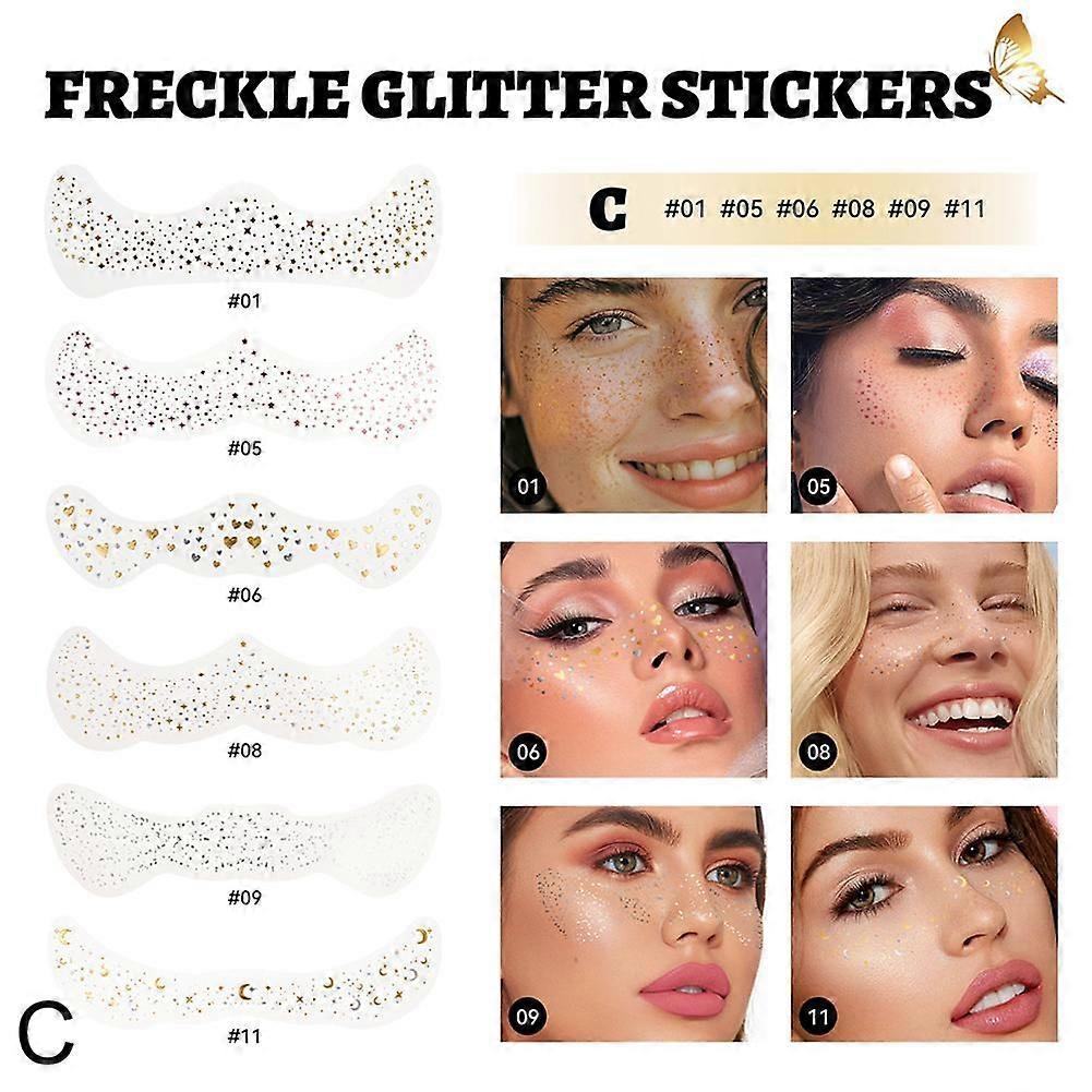 Freckles Sticker Set Freckles Temporary Tattoo Stickers For Women Face ...