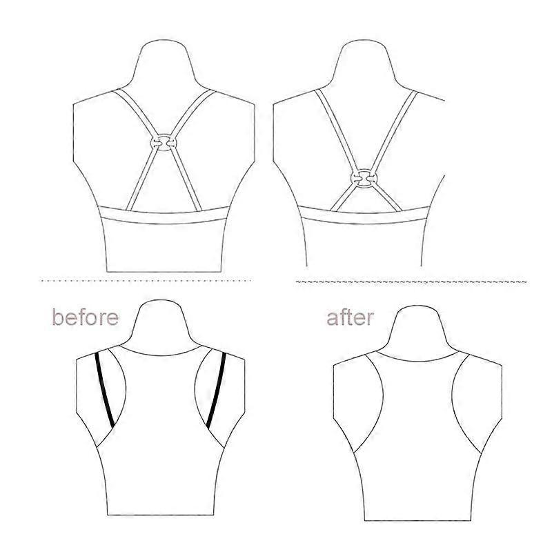 3Pcs/set Fashion Bra Buckles Shadow Underwear Fasteners Bra Clips Strap ...