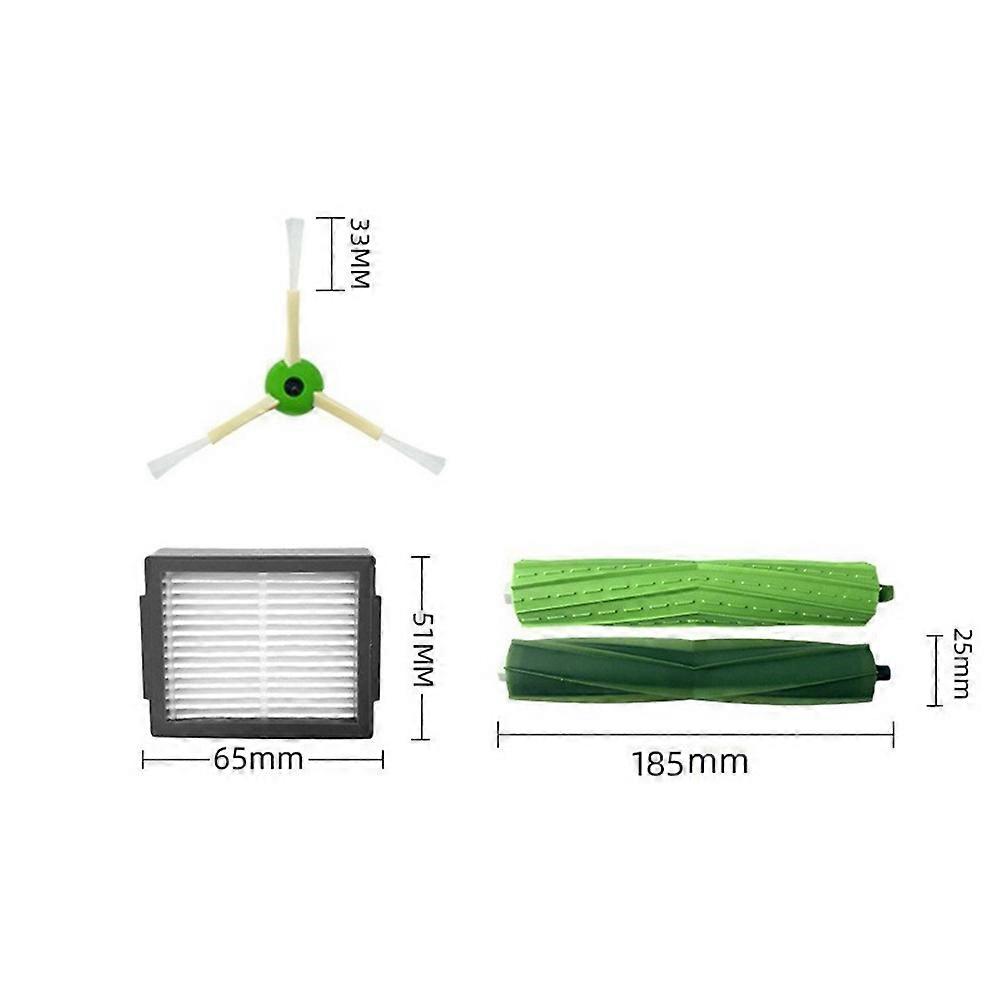 For I3, I3+, I4, I6, I6+, I7, I7+, I8, I8+, E5, E6, E7, Robot Vacuum Main Side Brush Hepa Filter ...