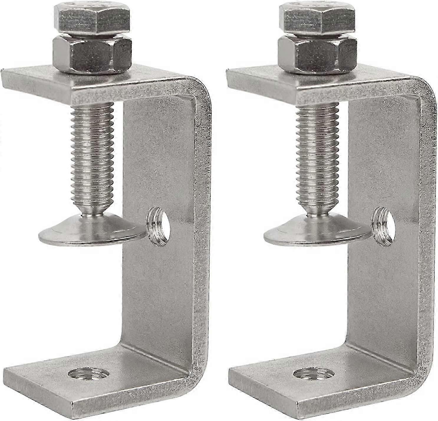 2 Pack 65mm Wide 304 Stainless Steel Heavy Duty C Clamp Jaw Opening ...