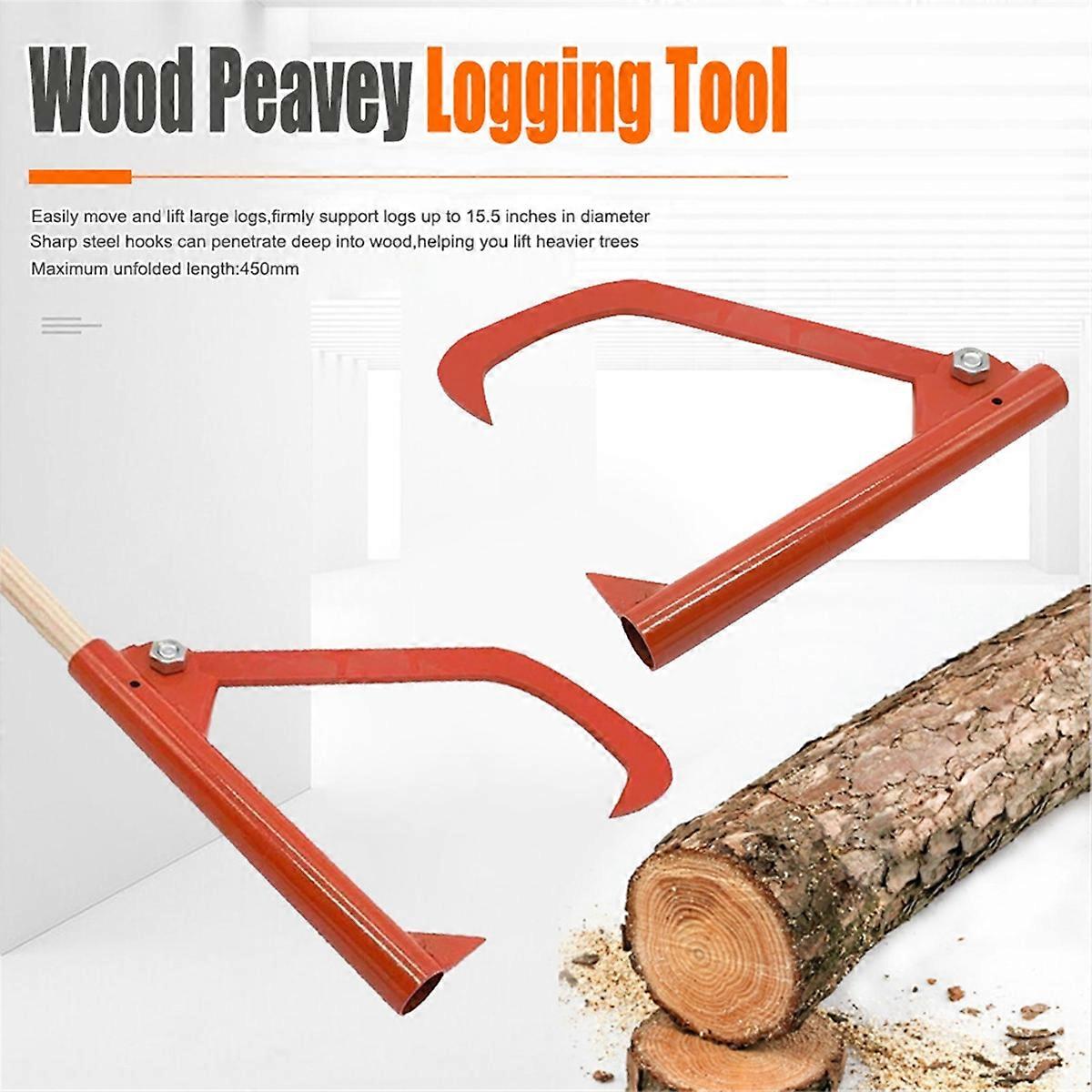 Roller Felling Lever Log Peavy Rustproof Cant Hook Tools Hook Home ...