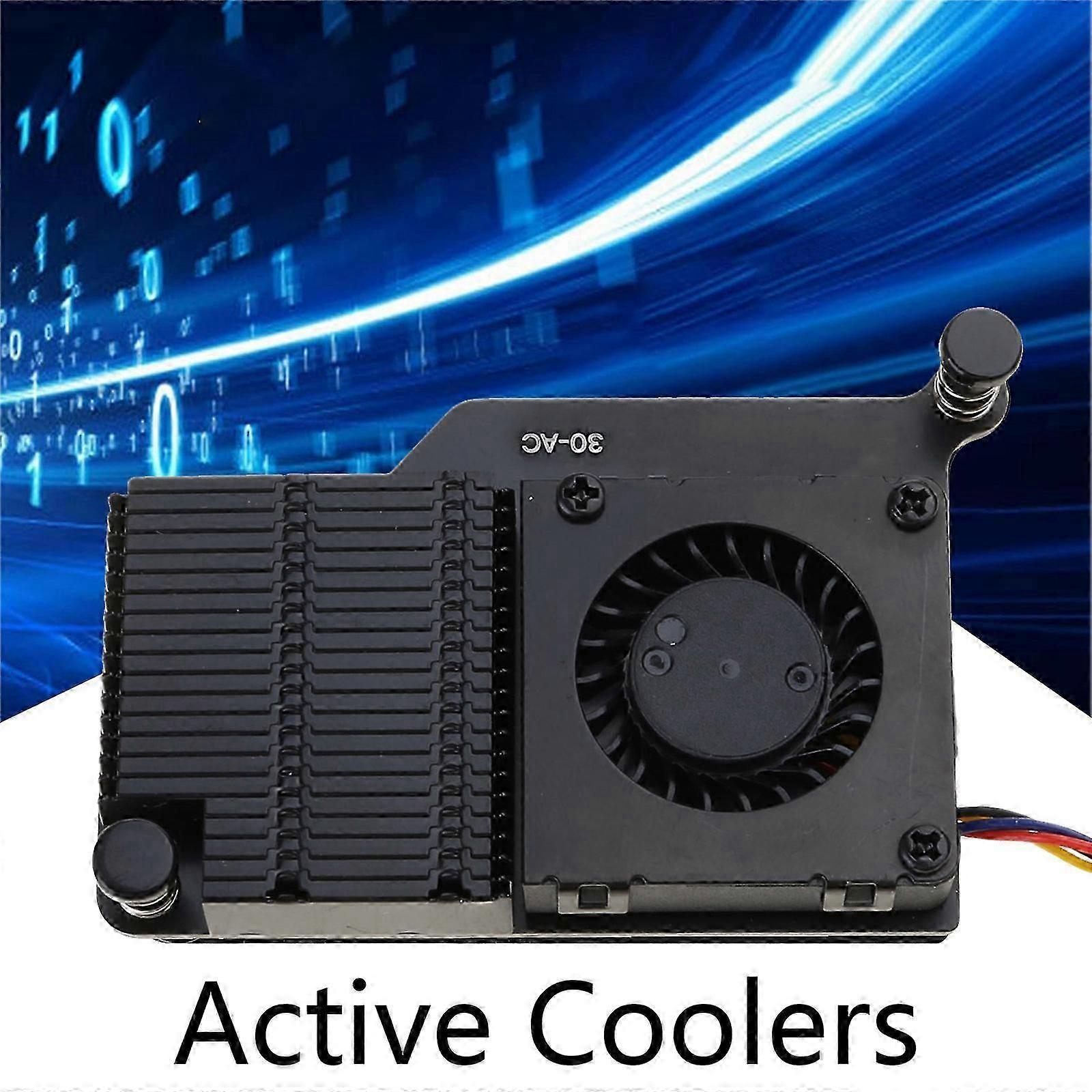 Argon THRML 30mm Active Coolers For RPi 5 Active Cooling PWM Fan Passive Cooling Aluninum Fins ...