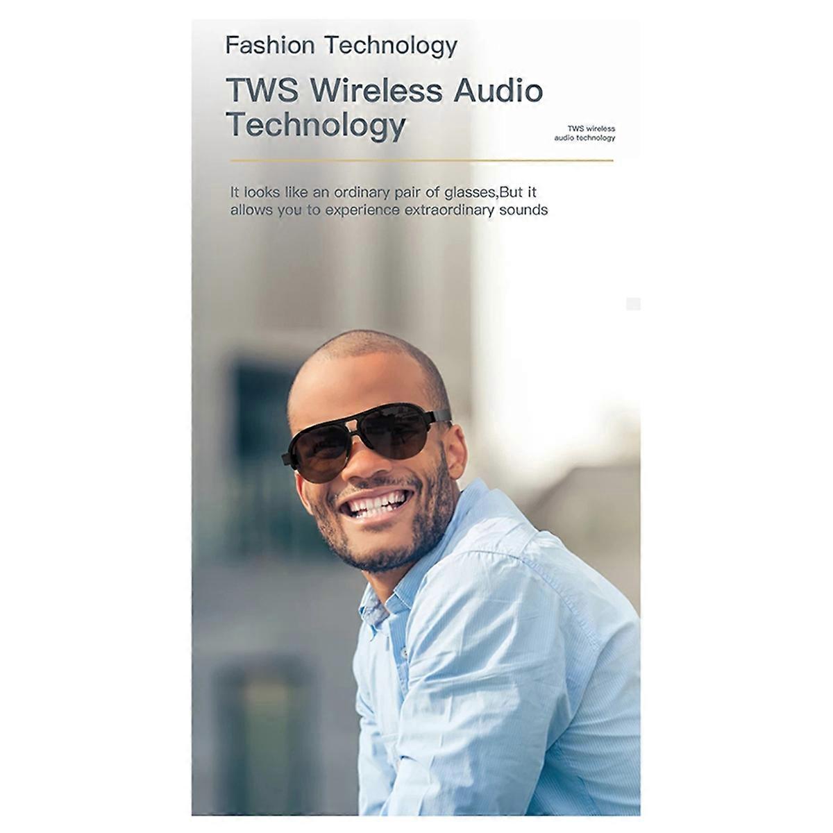 F08 Bluetooth Sunglasses Smart Hands Free Call Music Sunglasses | Fruugo AU