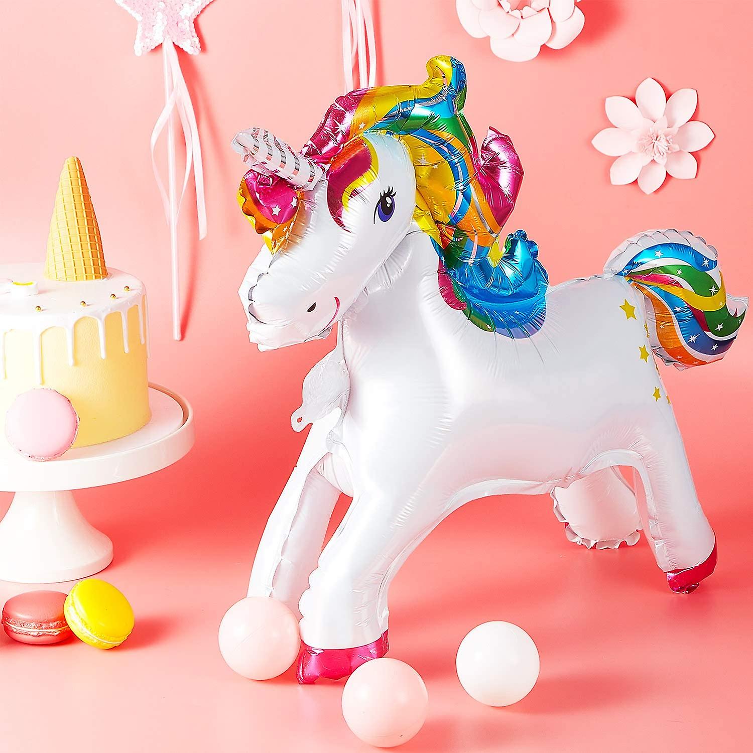 Other Yard Decor Pieces Unicorn Balloons Party Supplies Large Rainbow ...