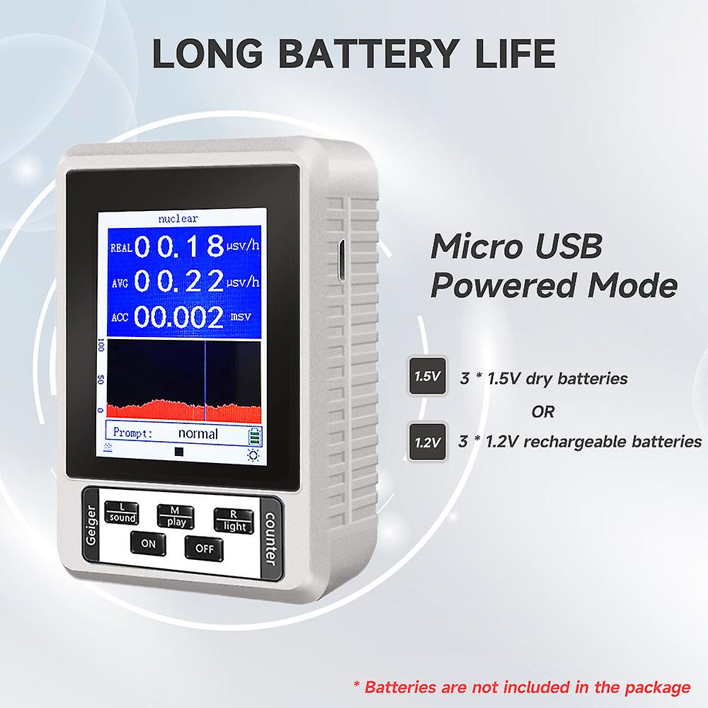 Br-9b portable geiger counter nuclear radiation detector personal ...