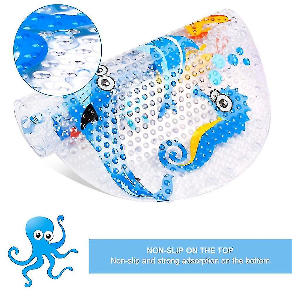 Ghyt Non-slip Bath Mat Shower Mat With Suction Cups For Baby Child For ...
