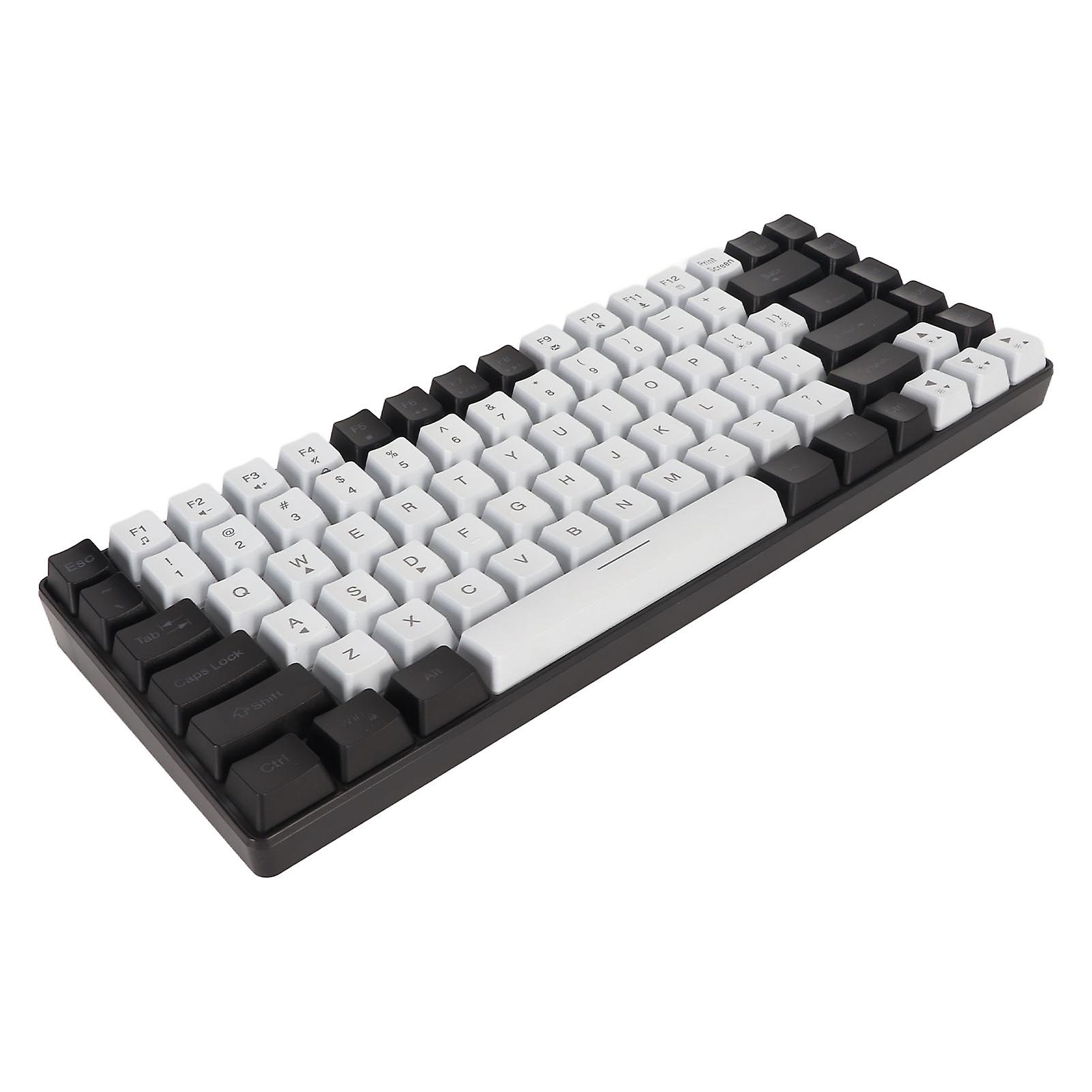 Gaming Keyboard Type C 84 Keys RGB Backlit Ergonomically Curved Quiet ...