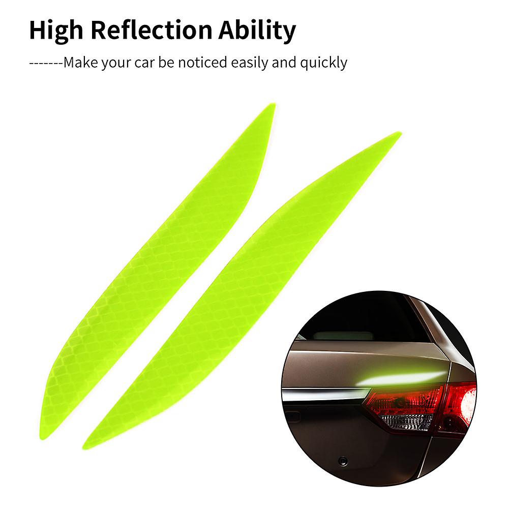 Car Reflective Sticker,4Pcs Self-adhesive Car Reflective Car Reflective ...