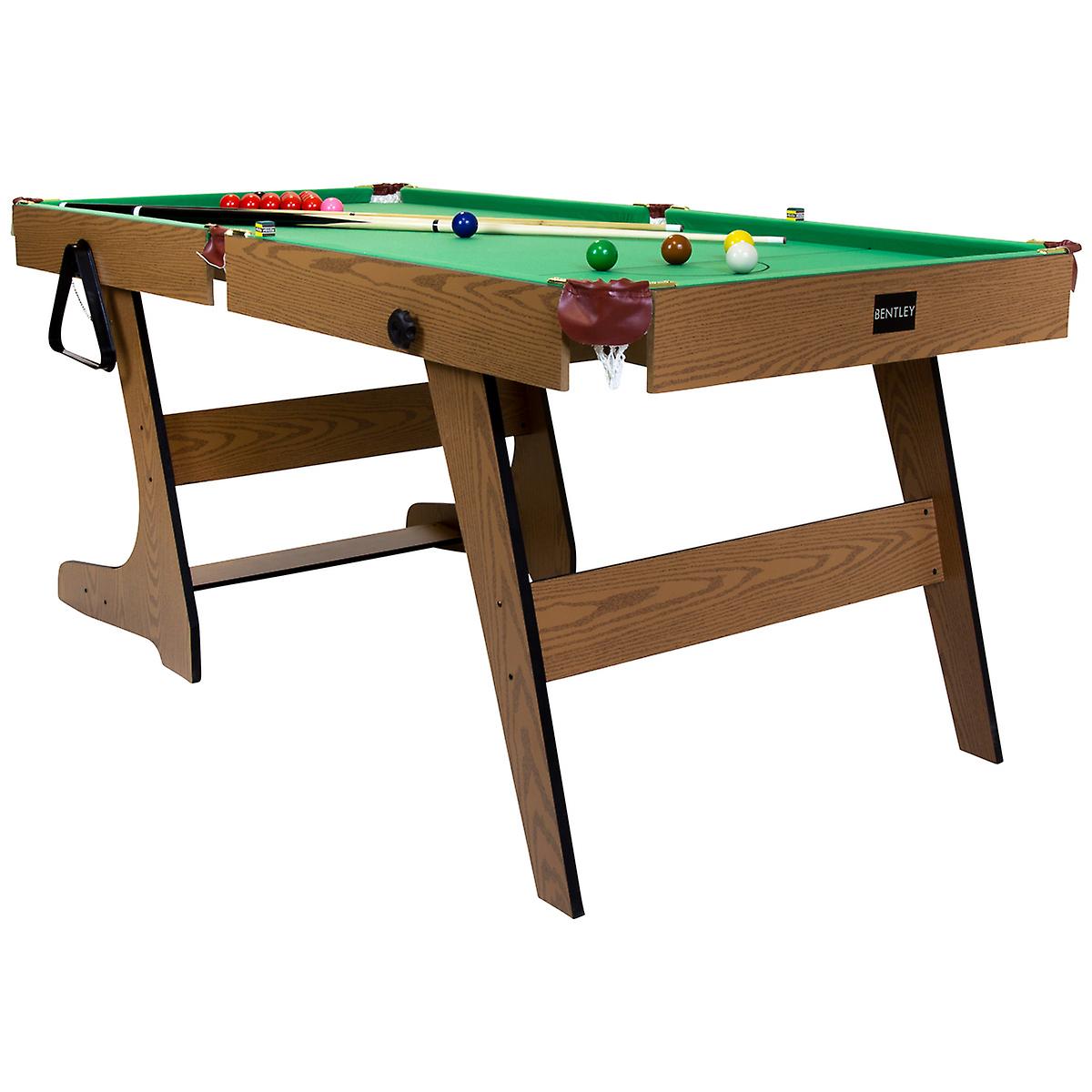 Charles Bentley 6ft Premium Pub Style Snooker & Pool Games Table ...