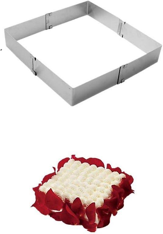 Set of 2 Rectangular Adjustable Stainless Steel Baking Frames for Small ...