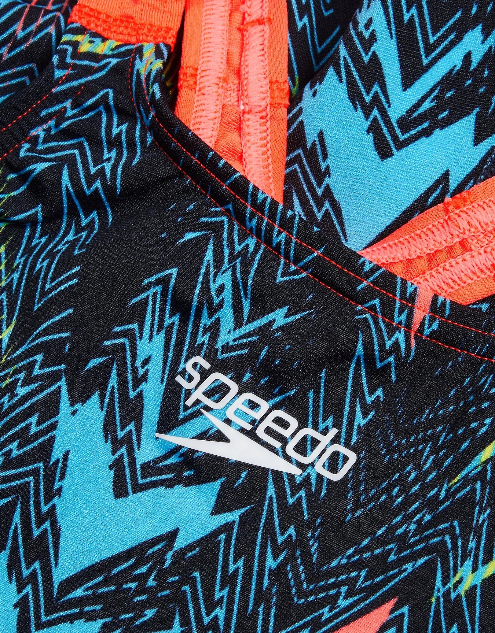 Speedo Girls Fastskin Endurance+ Max Openback Kneeskin - Blue/Red ...