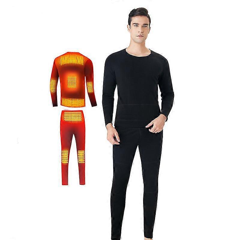 Heating Thermal Underwear Set For Men ,usb Electric Heated Underwear ...