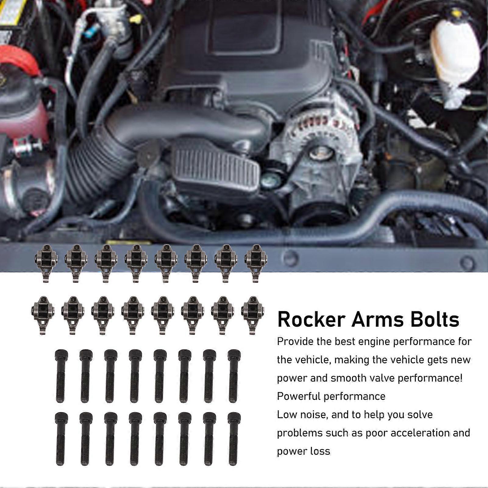 Rocker Arms Bolts with Trunnion Fit For LS1 LS2 LS6 LR4 Vortec 5300 LM7 ...