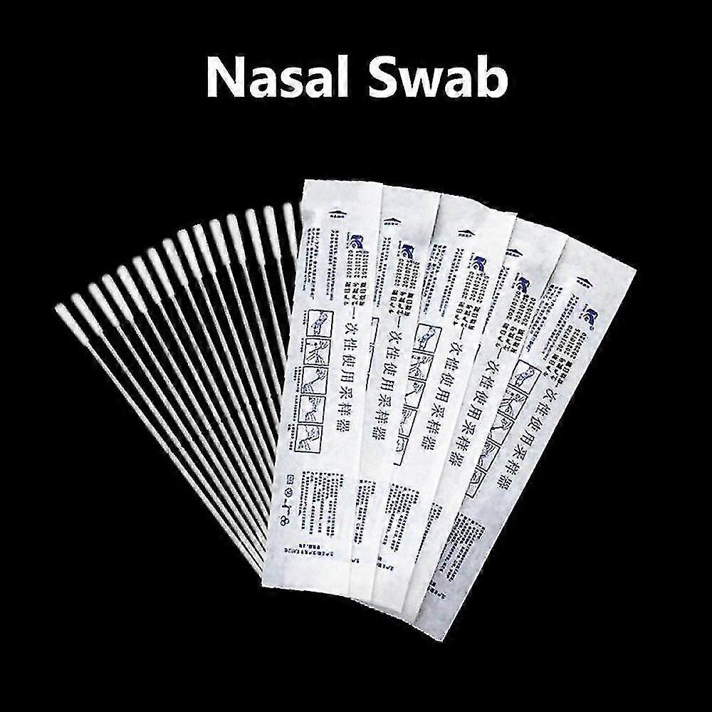 100pcs Nasal Swab Individual Self Test Sterile Nasopharyngeal Swab ...