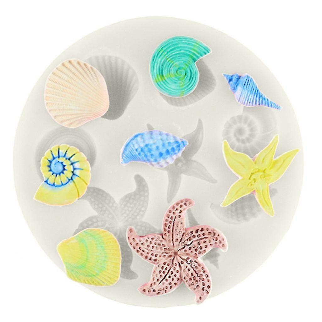 Cake Pans & Molds Diy Sea Creatures Conch Shell Fondant Cake Candy Cake ...