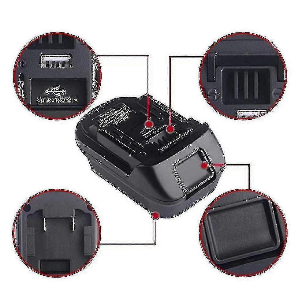 Dewalt Dcb Milwaukee M18 18v/20v Lithium Battery Converter Adapter To ...