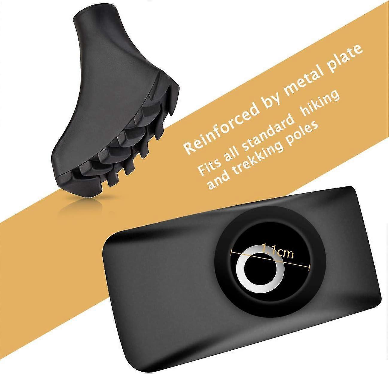 Nordic Walking Pads, 12 Pieces / 6 Pairs Asphaltic Rubber Pads For ...
