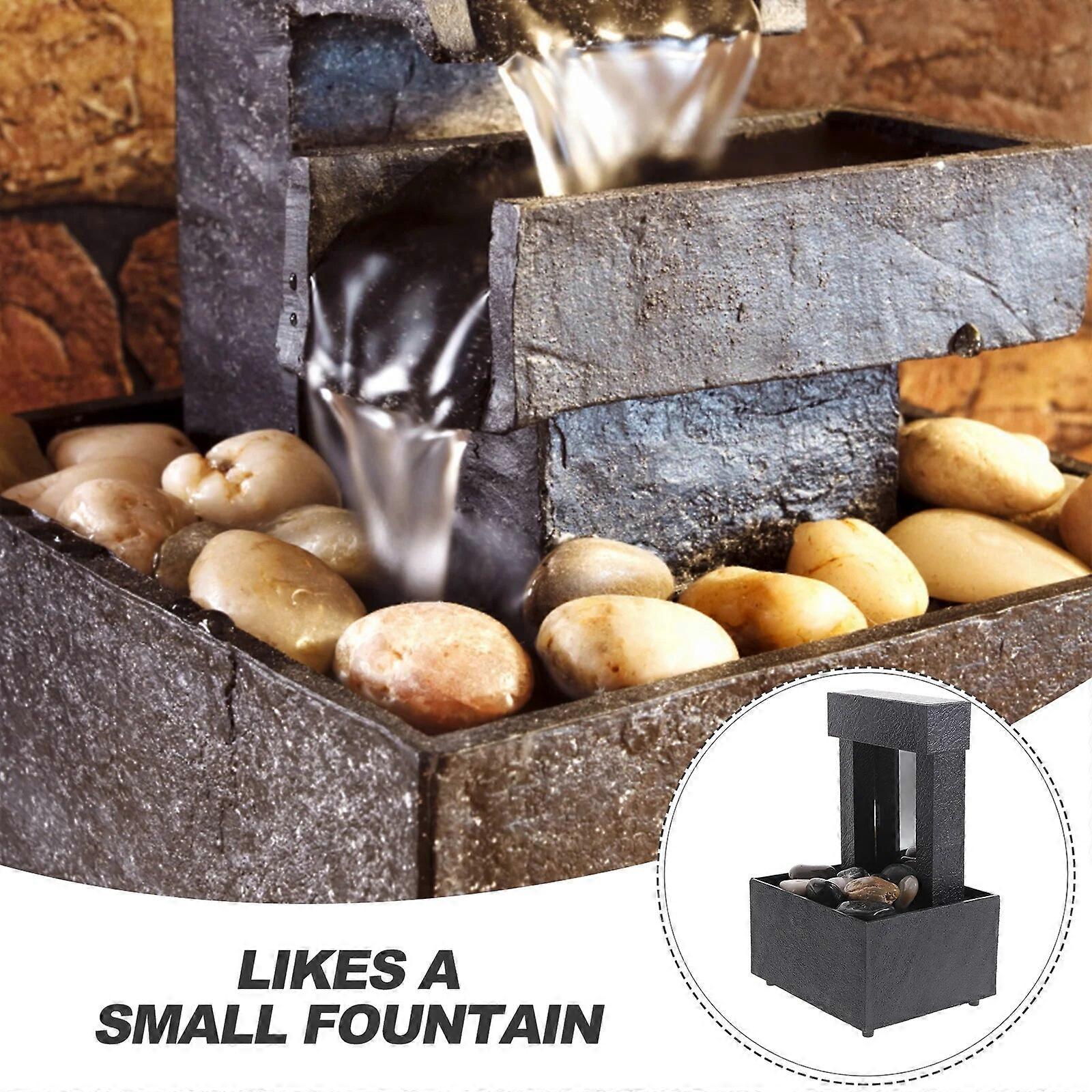 Table Top Water Fountain Indoor Small Work Desk Desktop Waterfall ...