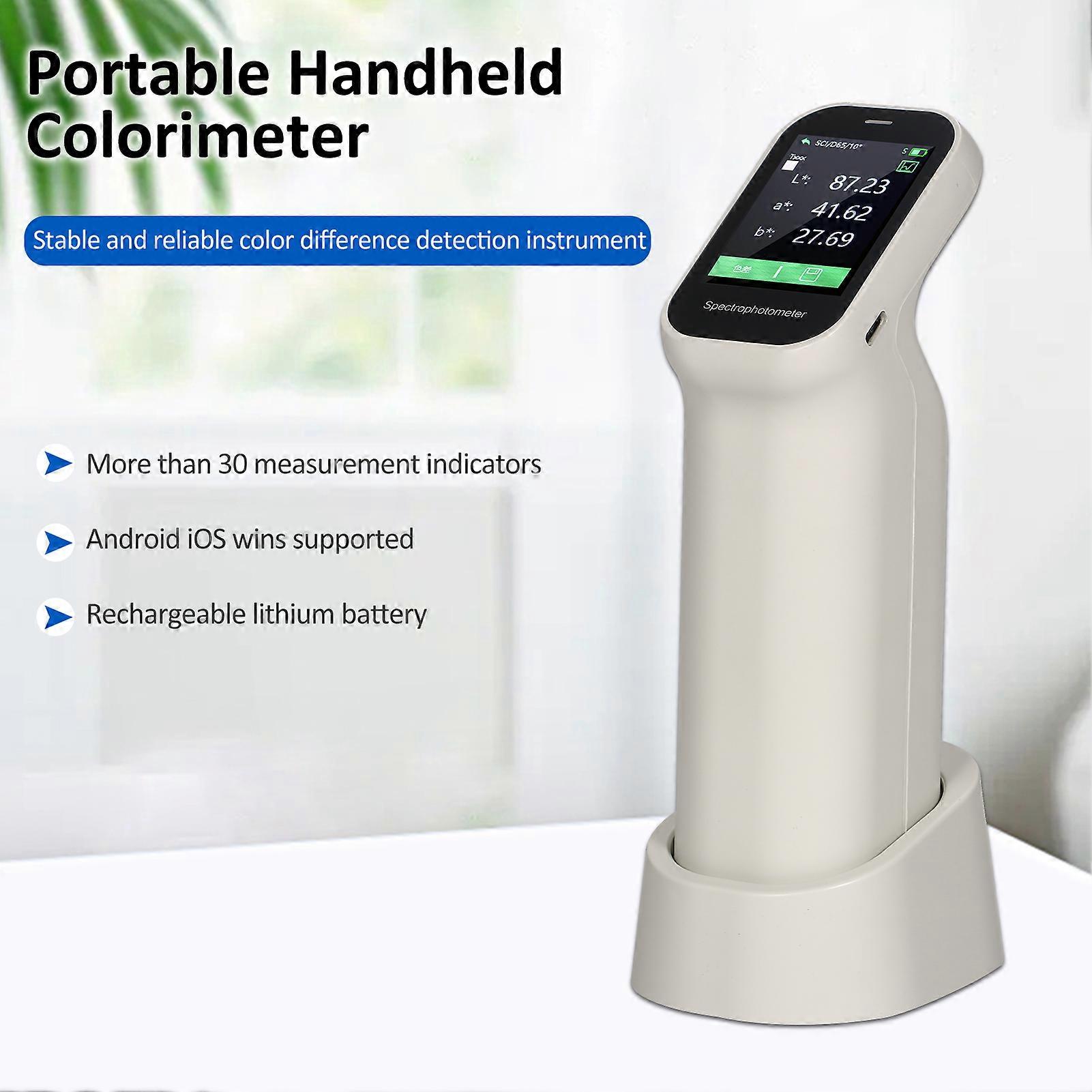 Portable Rechargeable Colorimeter Chromometer Handheld ...