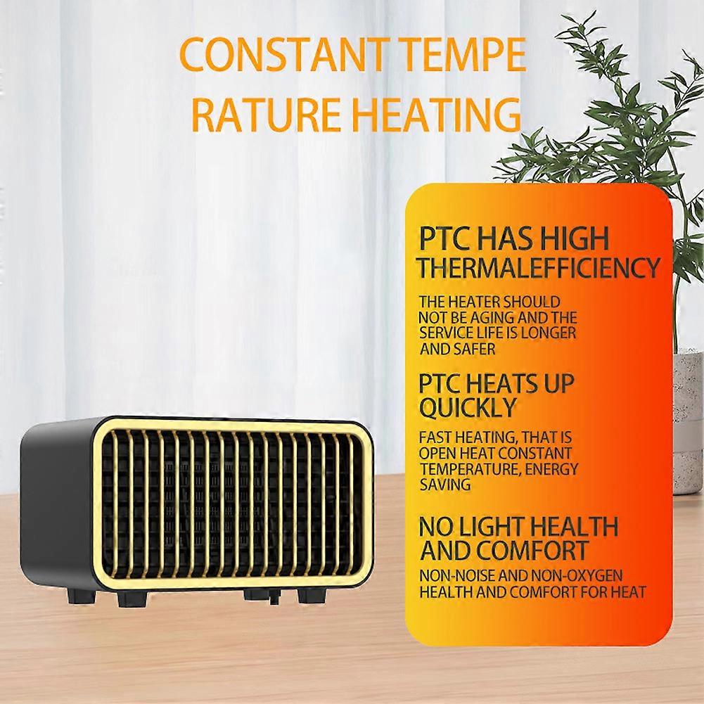 Desktop Electric Small Heaters Smart Temperature Control Heating Fan ...