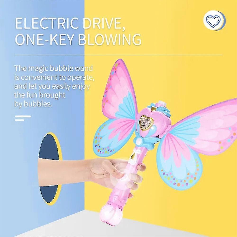 Girls bubble machine, butterfly blower toy with light and music for ...