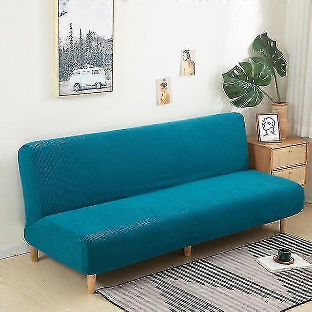 Large Armless Sofa Bed Slipcover Couch Cover Without Armrests Stretch ...