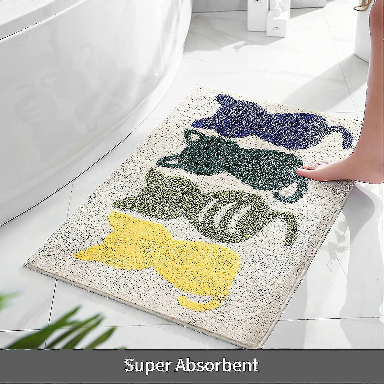 Bathroom Rug, Non Slip Cute Cartoon Duck Bath Mat, Ultra Soft Water ...