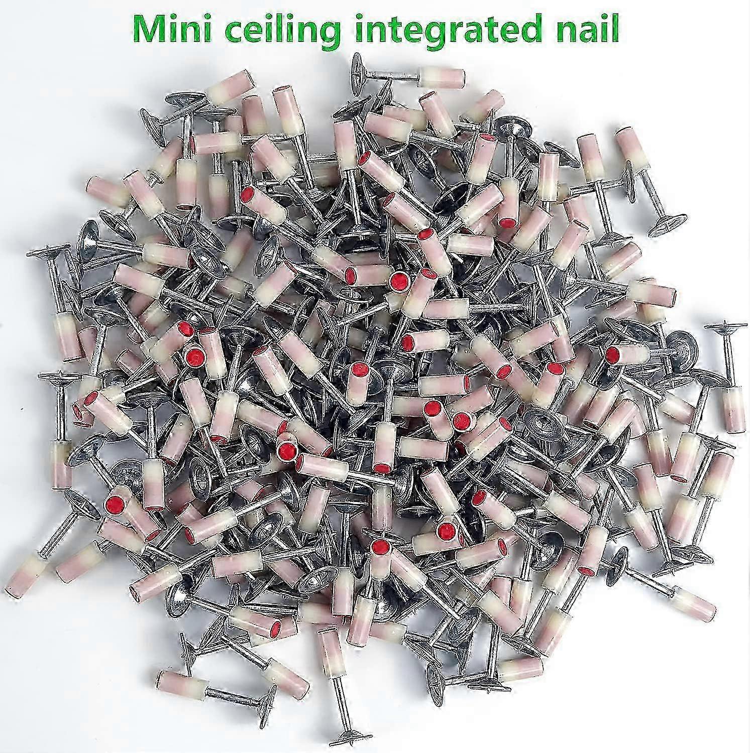 200 PCS Round Steel Nails 7.3mm, Mini Hand Nailer Nailer Accessories ...