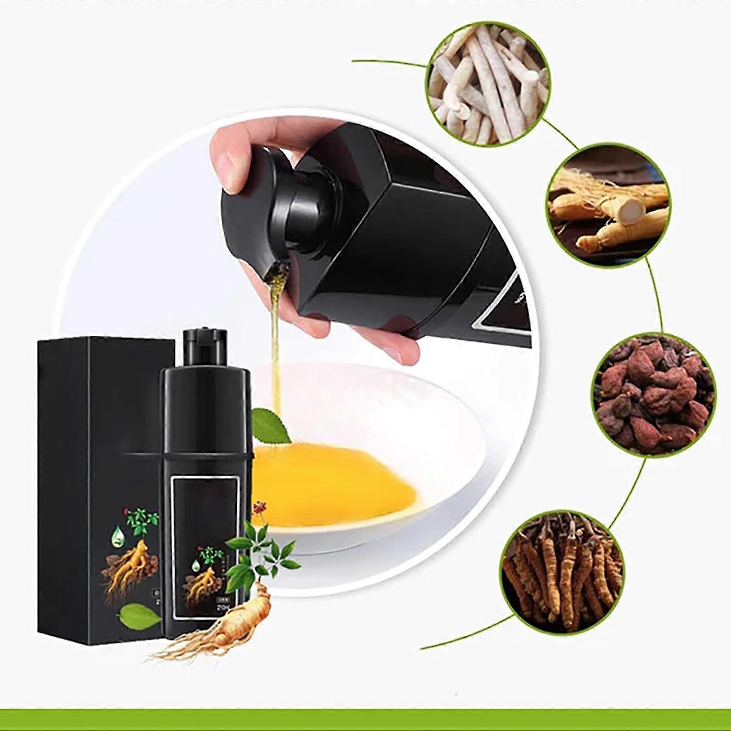 Hair Dye Shampoo with Plant Ingredients, Natural Shampoo for Dyeing ...