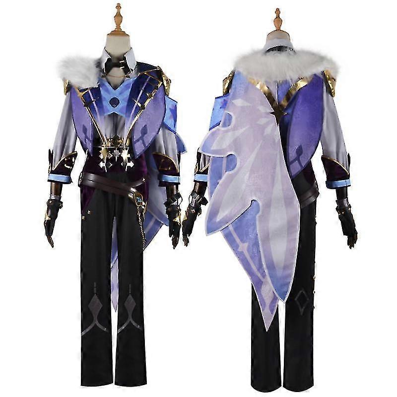 Kaeya Cosplay Genshin Impact Costume Kaeya Uniform Wig Clothes Boots ...
