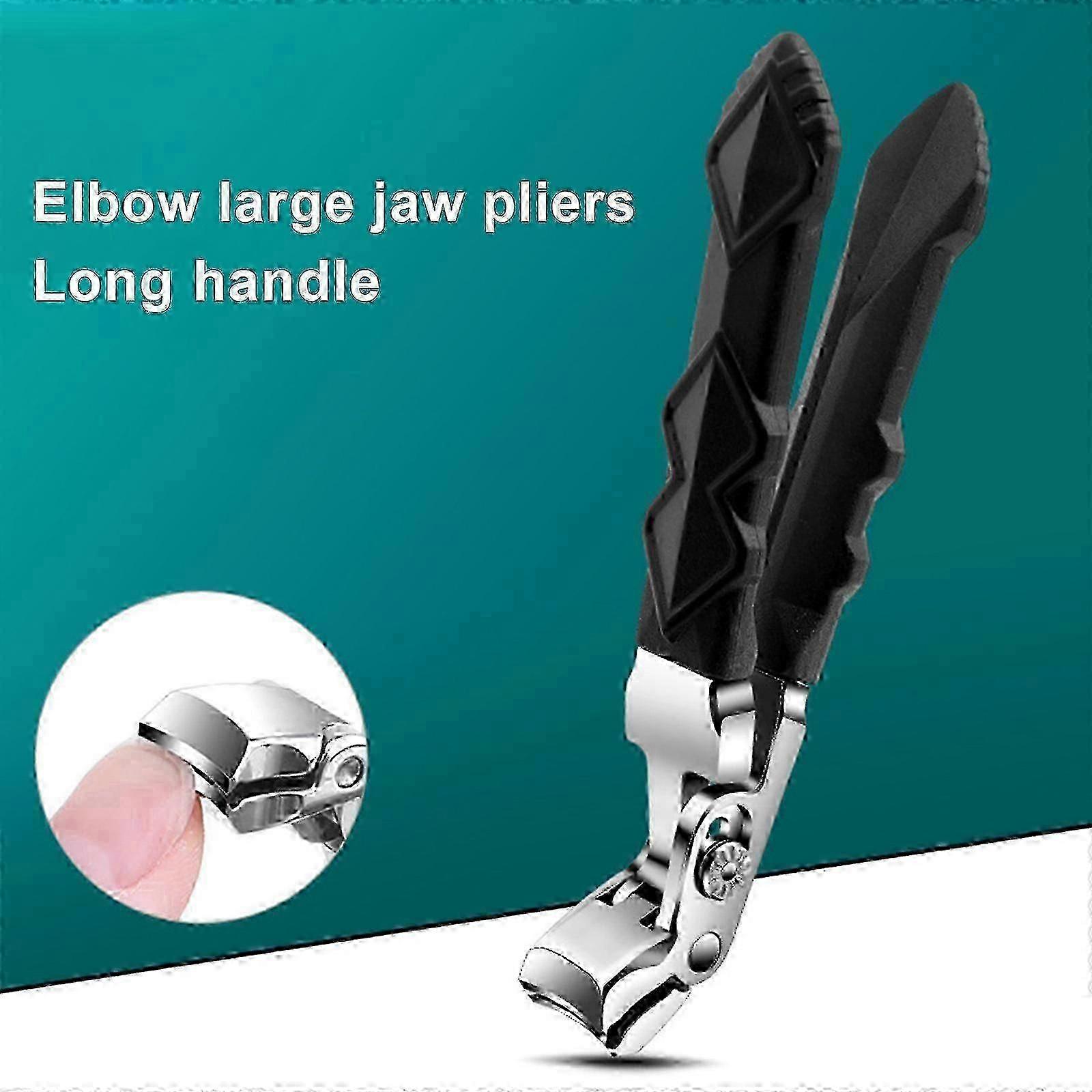 ClipMaster Pro, Ergonomic Angled Head Senior Toenail Clipper Happy H ...