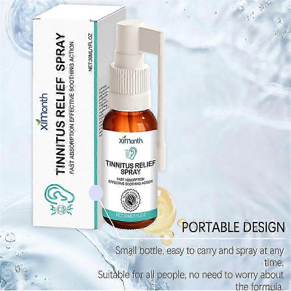Tinnitus Spray Ear Ringing Relief Relieving Ear Drops Hearing 30ml ...