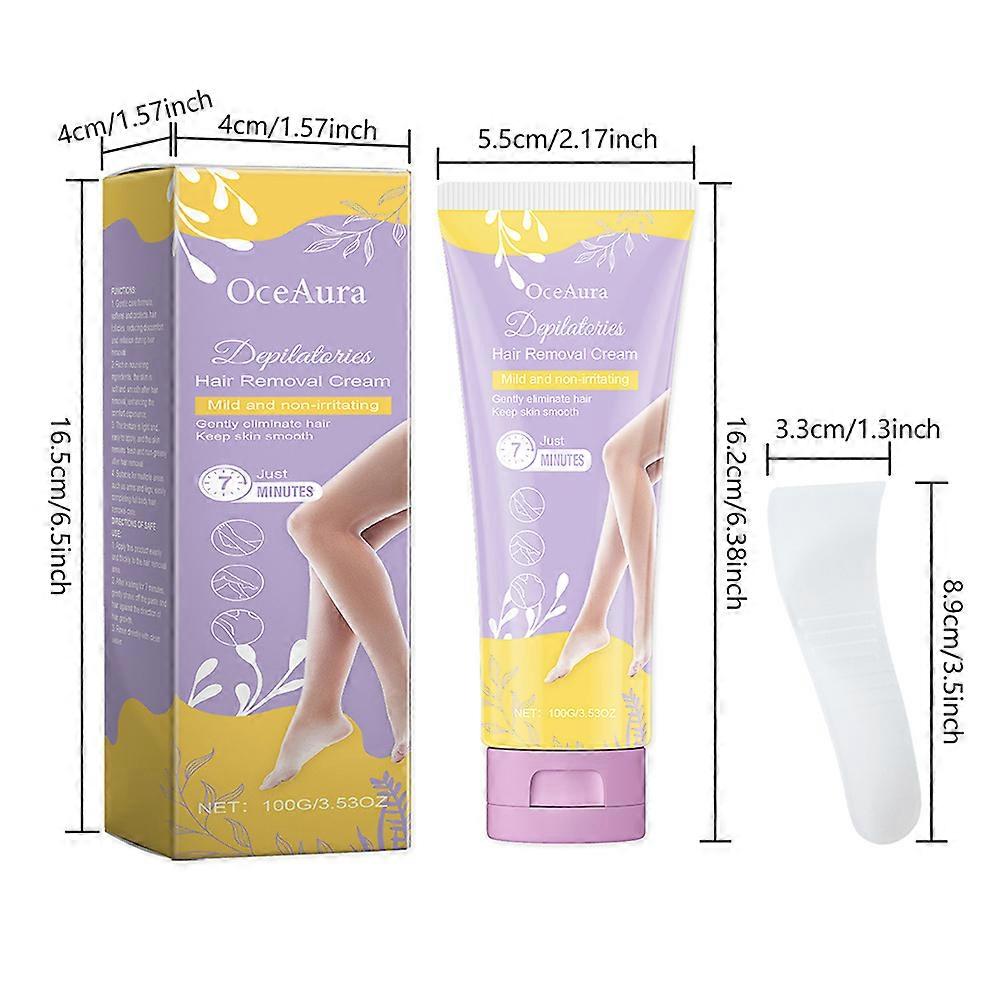 Painless Hair Removal Cream for Women Men 7 Minutes Fast Acting ...