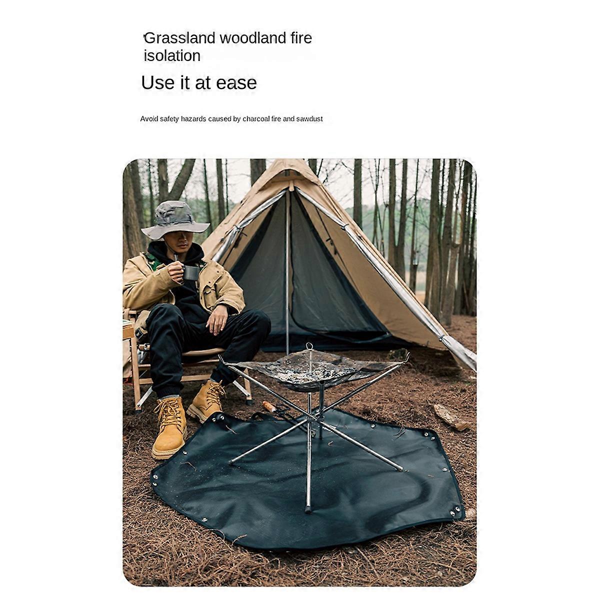 Outdoor Silicone Fireproof Cloth High Temperature Resistants Camping ...