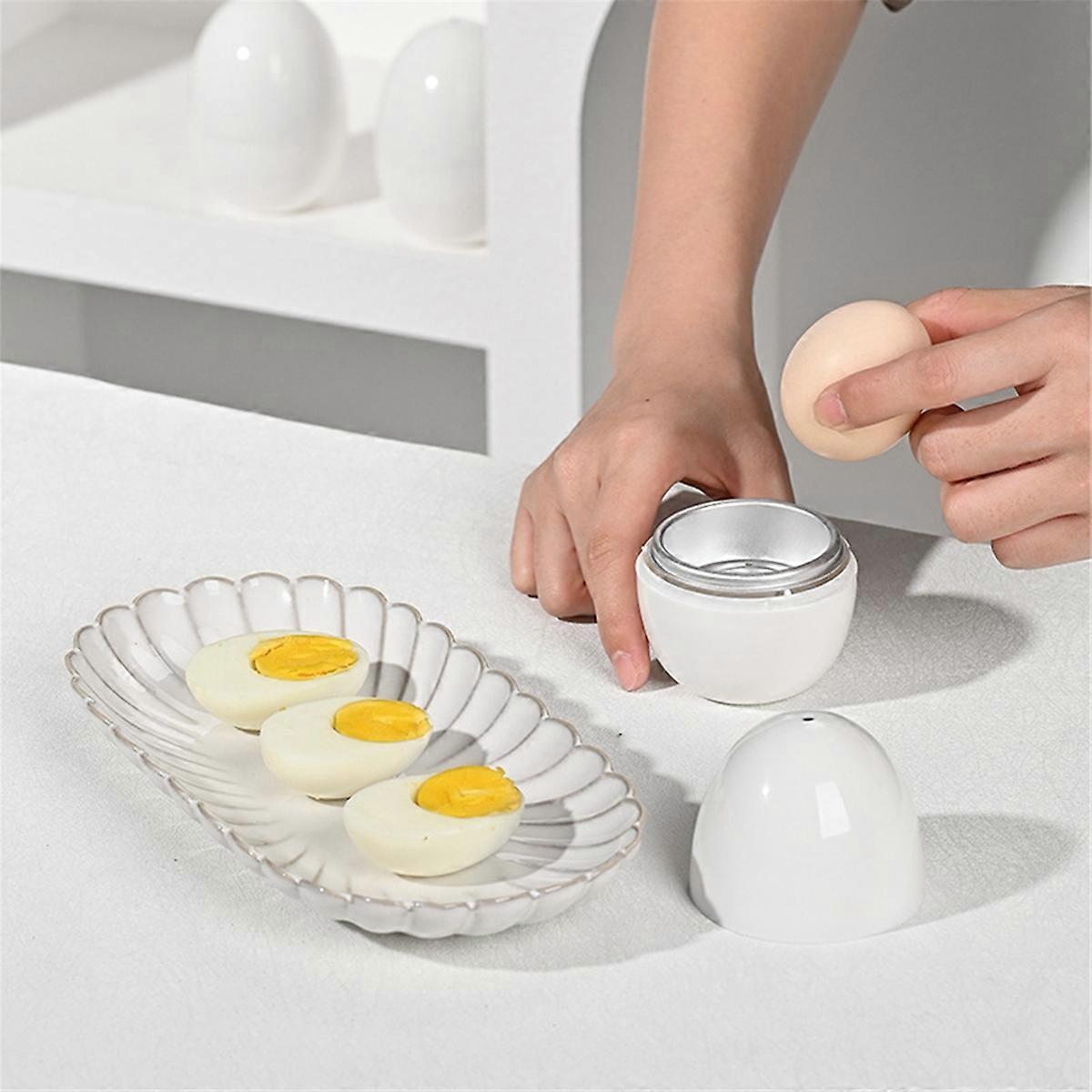 Microwave Oven Egg Steamer Egg Boiling Tool Boiled Soft-Boiled Eggs ...