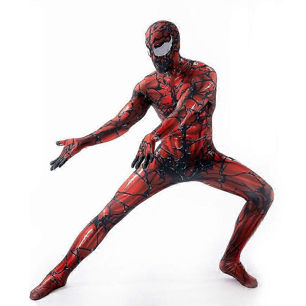 Deluxe Carnage Costume Men Superhero Costume Cosplay Halloween Costume For Adult Carnival ...