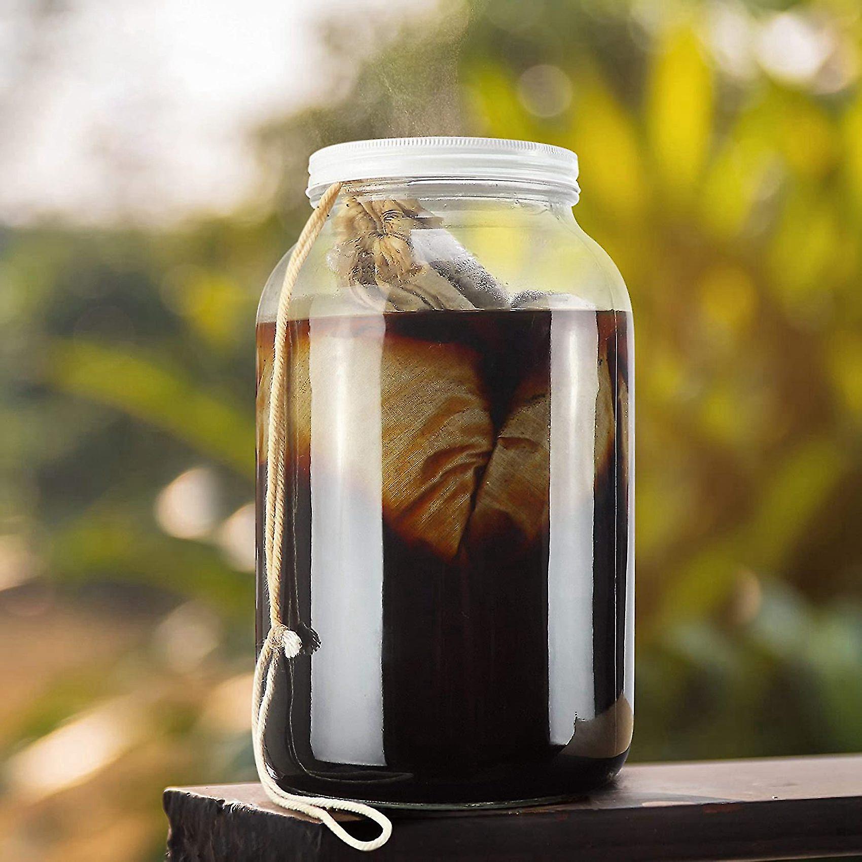 6 Pack Organic Reusable Cold Coffee Brew Filters Bag,12 Inch Wine ...