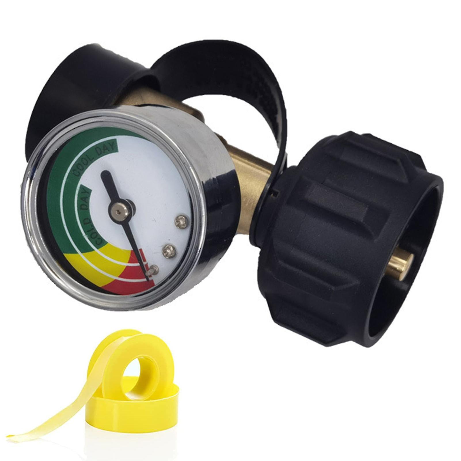 Qcc propane tanks adapter with gauge universal propane gases pressure ...