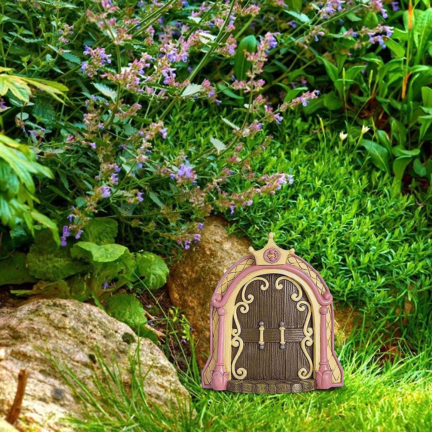 Miniature Fairy Tree Door, Fairy Garden Doors For Trees, Multi-color ...