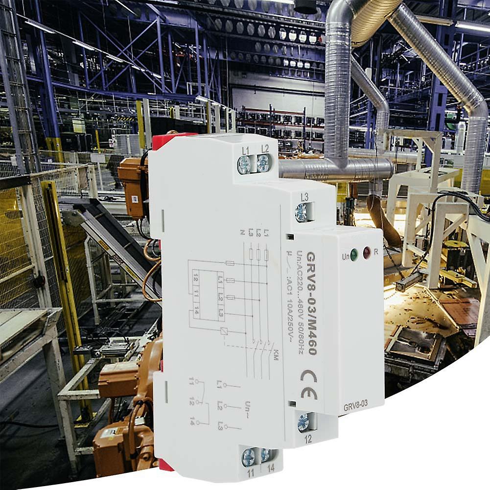 GRV8-03 Three Phase Voltage Monitoring Phase Failure Protection Relay ...