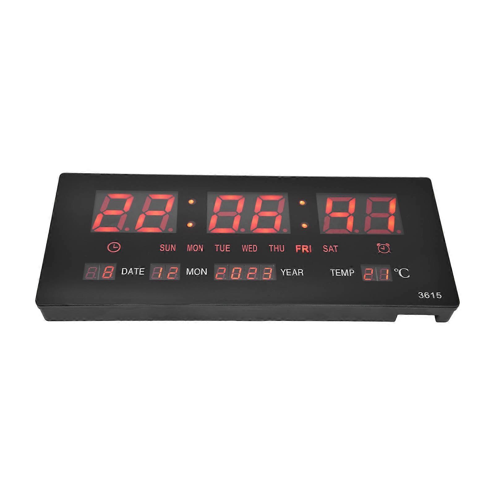 Digital Wall Clock LED Clear Display Accurate Timing Plug in Use ...