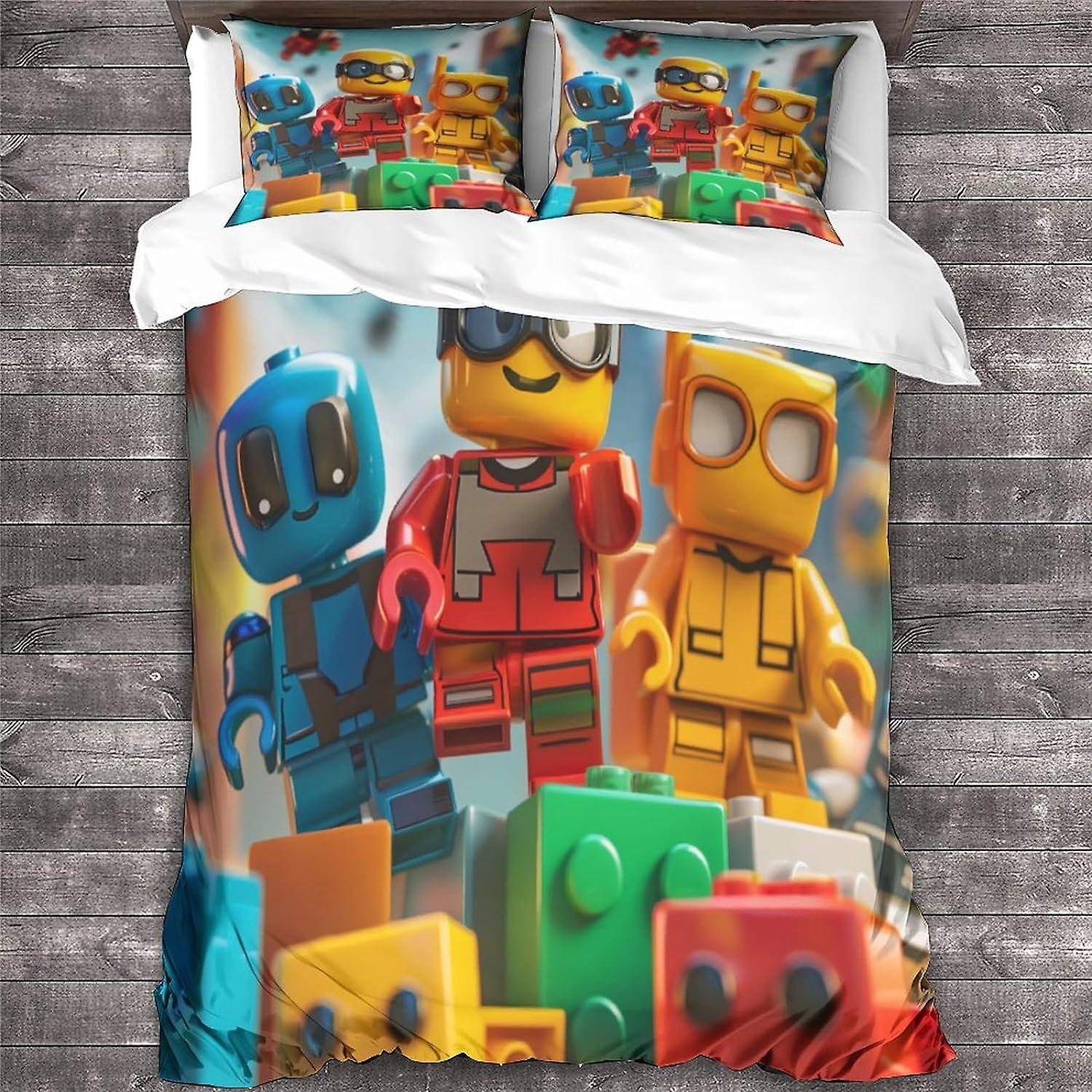 DSJackson Roblox World 3 Pieces Quilt Cover 3D Printed Roblox Duvet ...