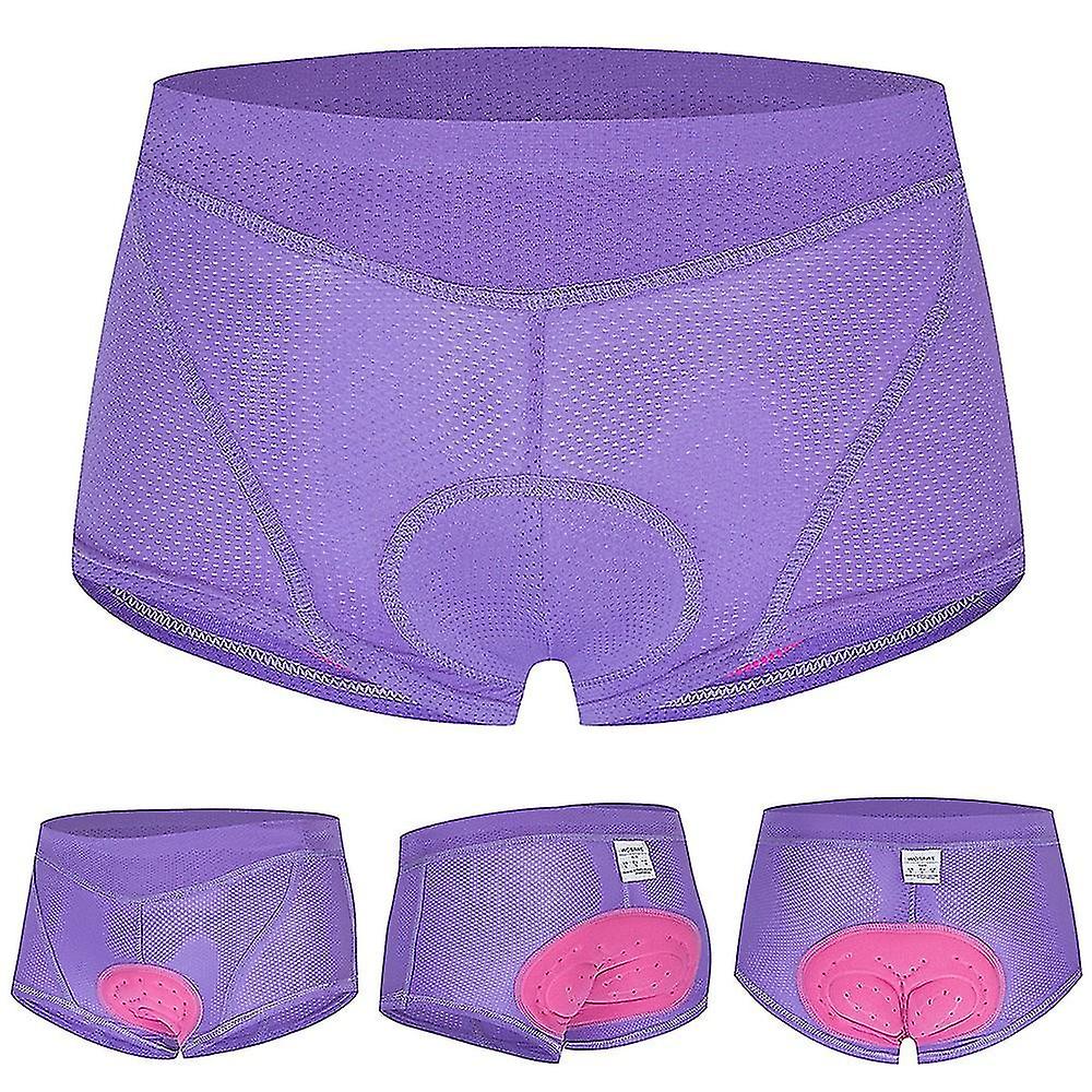 Women Cycling Underwear 3D Gel Padded Breathable Mesh MTB Bike Riding Biking Underwear Shorts ...