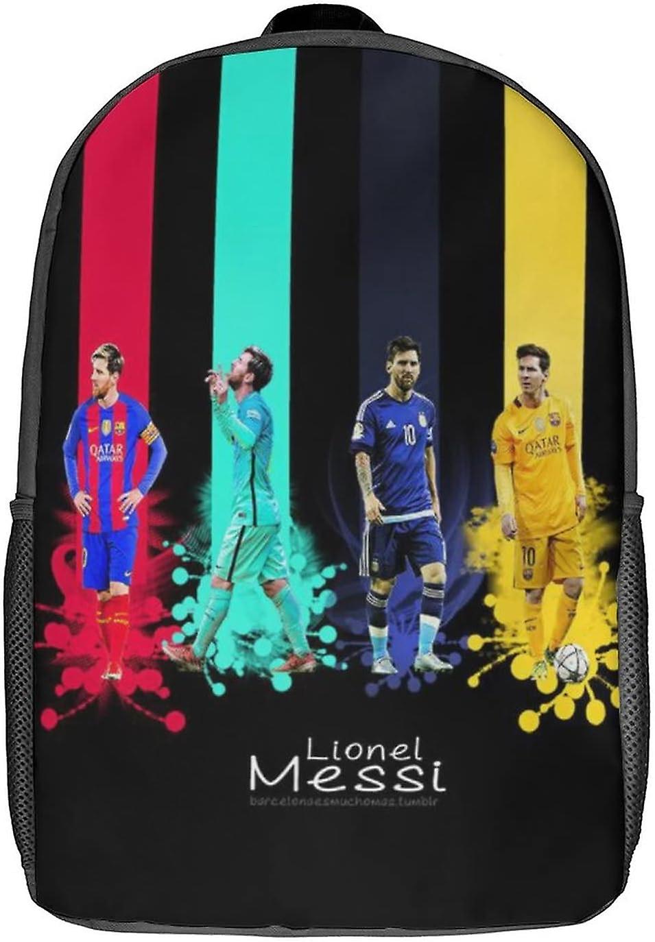 GENBAK Kids School Backpack 3D Printed Messi Backpack Football Player ...